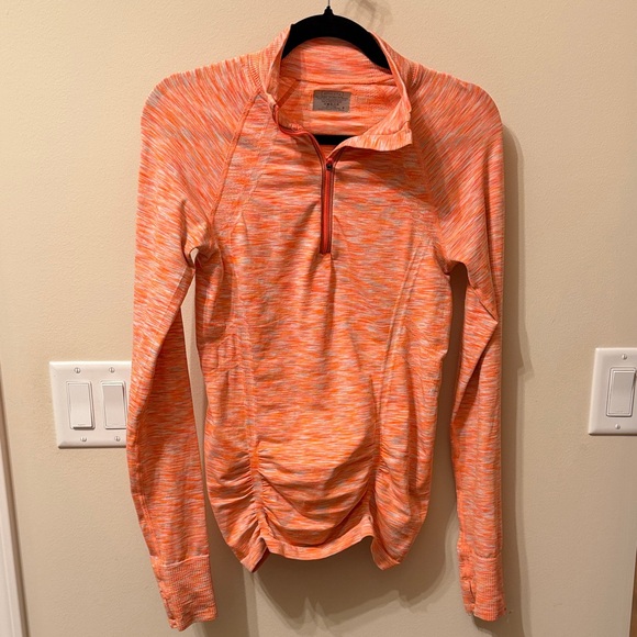 Athleta | Tops | Athleta Bright Orange Long Sleeve Top | Poshmark